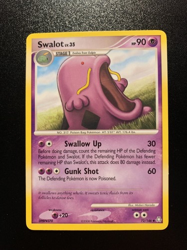 Pokemon Card D&P Legends Awakened Swalot 72/146. | eBay