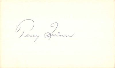 Terry Quinn Signed 3x5 Index Card Cut 1972-75 Kinston Eagles Denver ...