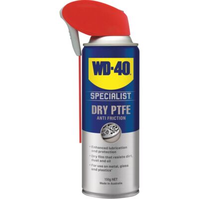 WD-40 Specialist Anti-Friction Dry PTFE Lubricant Aerosol Spray 150g ...
