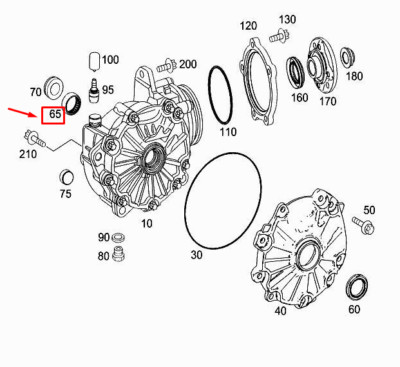 MERCEDES-BENZ C Coupe C205 Nadellager vorne rechts A2059800110 NEU ...
