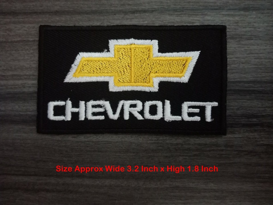 3pcs CHEVROLET Size 3.1x1.8 Inch Racing Car Patch Embroidered Iron or ...