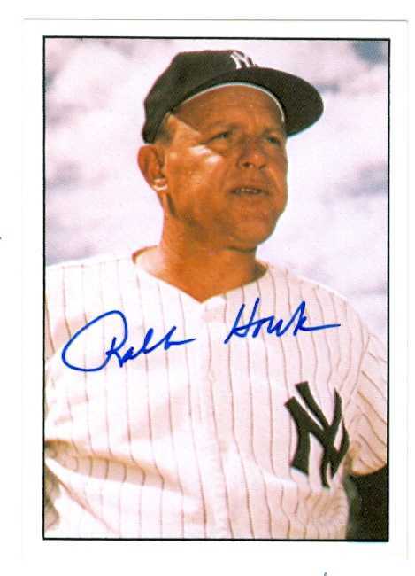 Ralph Houk autographed baseball card (Yankees) 1981 TCMA the 1960's ...