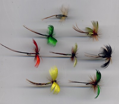 Trout Flies: Adult Mayflies x 8 all size 10 micro barbed (Code 626 ...