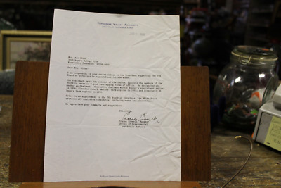 1988 Tennessee Valley Authority Letter Signed Craven Crowell Manager | eBay