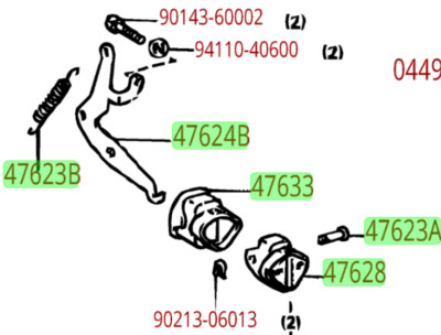Toyota 4Runner Parking Brake Bell Crank Kit Genuine OE OEM | eBay