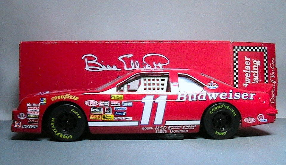 NIB 1994 Bill Elliott #11 Budweiser Amoco Thunderbird NASCAR 1:24 ...