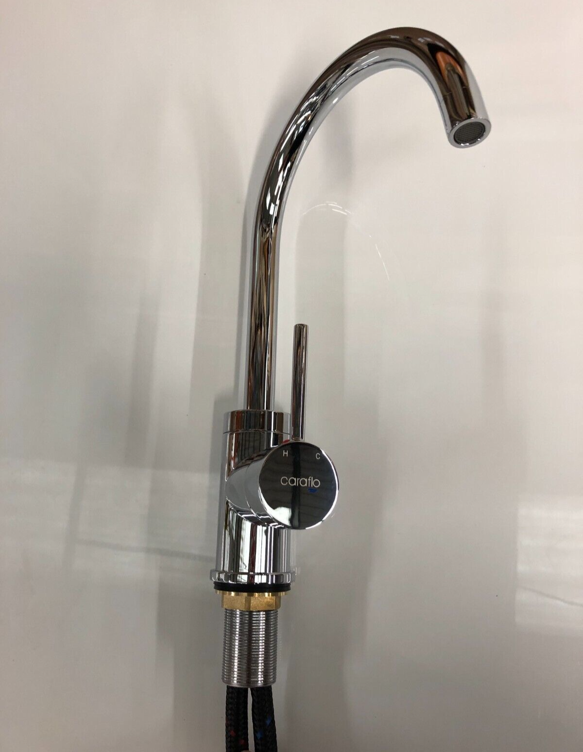 Caraflo Caravan Tap Chrome Swan Neck Mixer Kitchen Bathroom Motorhome ...