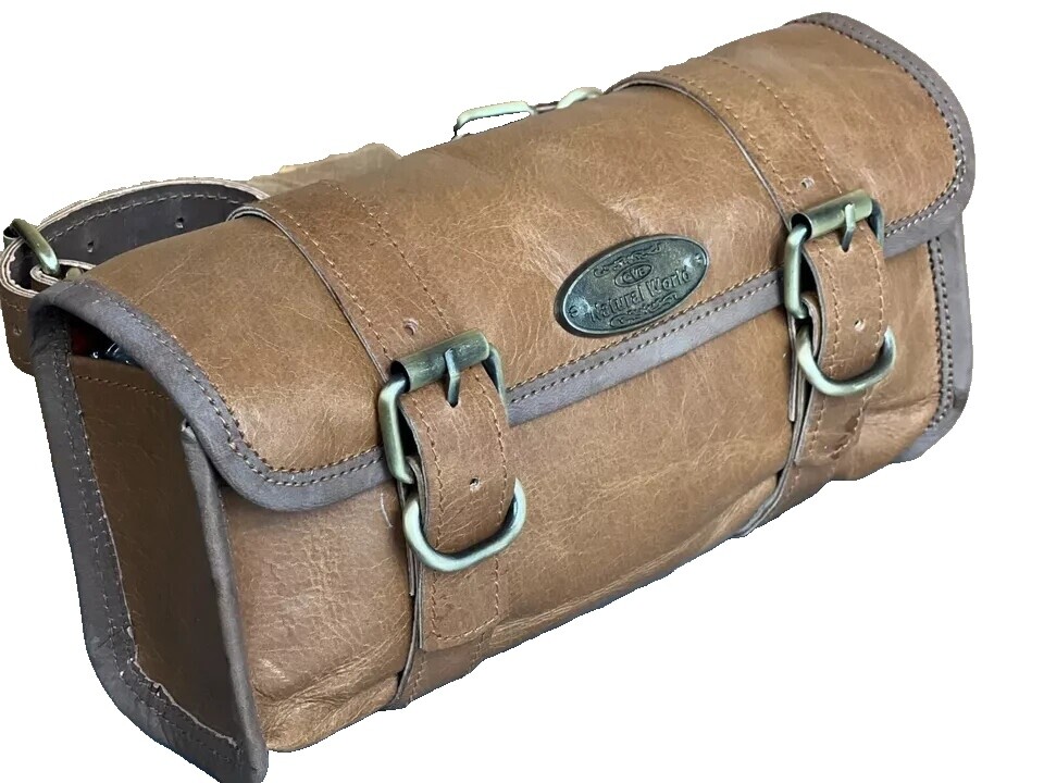 Motorcycle Leather Roll Bag | eBay