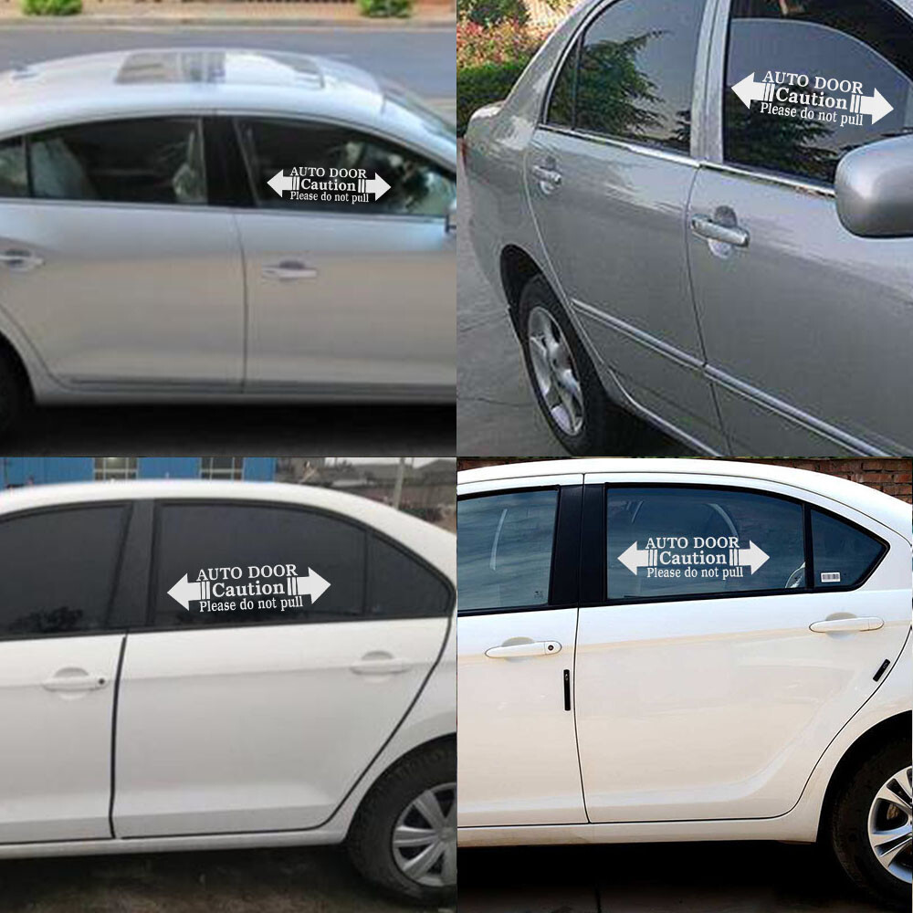 1x Automatic Auto Door Warning Caution Please Don't Pull Car Body ...