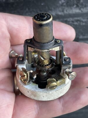 Extremely Rare PERKINS Antique Single!! Push Button Light Switch ...