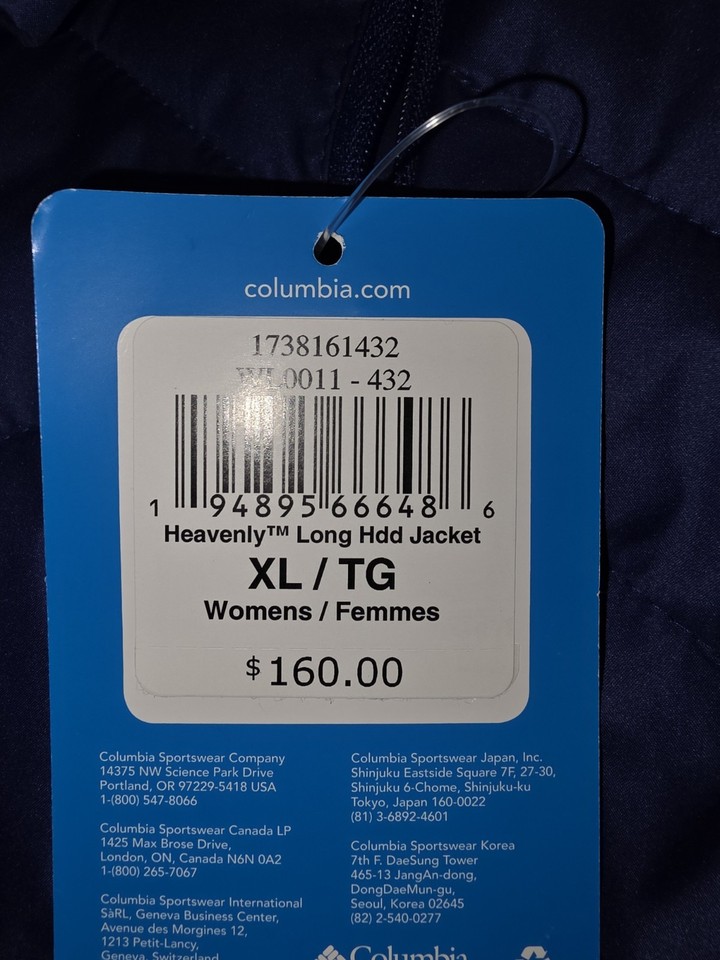 Columbia Womens Size XL Heavenly Long Hdd Jacket | eBay