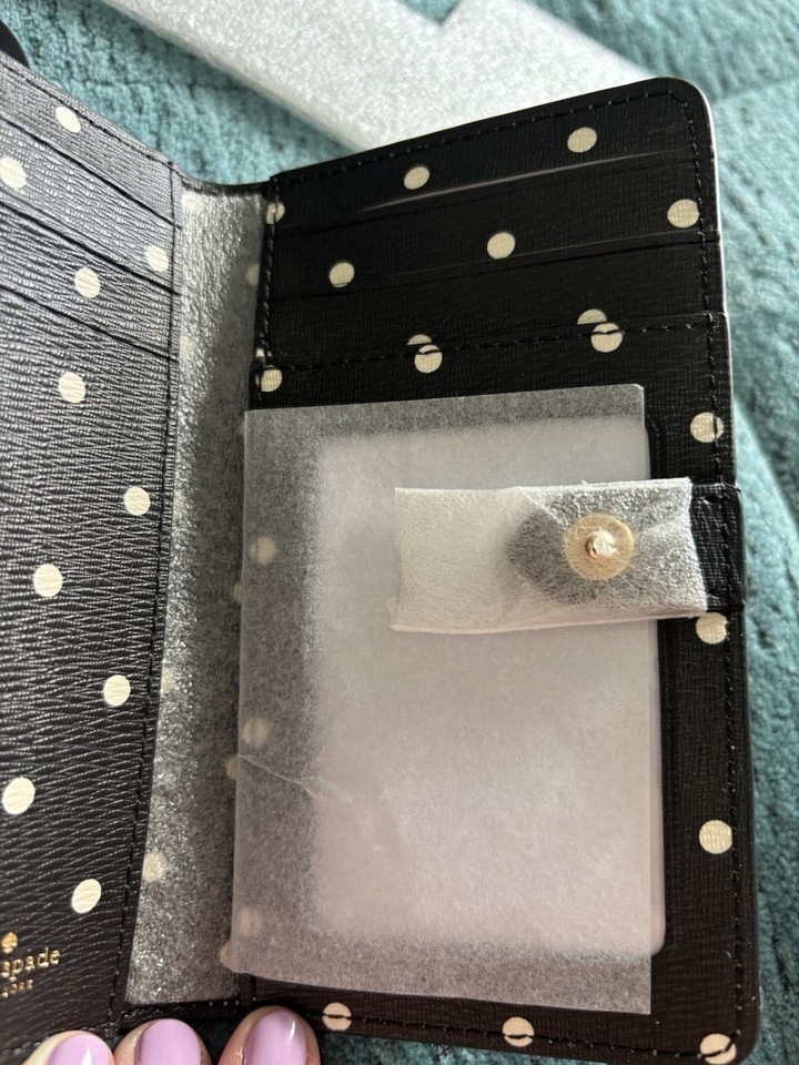 Kate Spade Small Slim Bifold Wallet Disney Minnie Mouse KG660 NWT | eBay