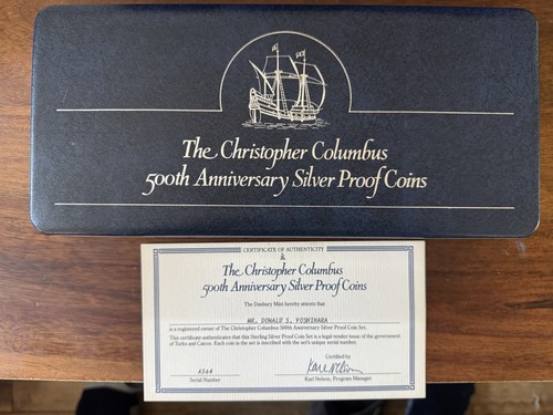 The Christopher Columbus 500th Anniversary Silver Proof (10) Coins ...