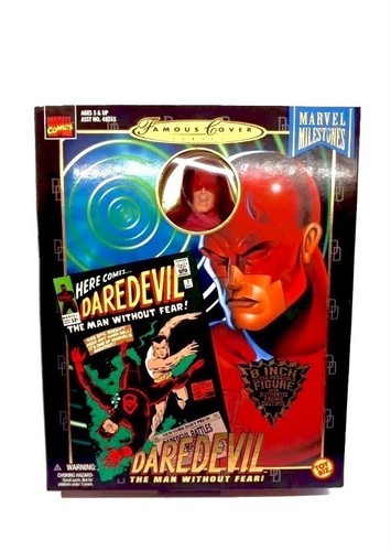 MARVEL FAMOUS COVER SERIES RED DAREDEVIL 8" FIGURE TOY BIZ 1998 (LIKE ...