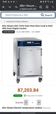 Alto-Shaam 500-TH/III Halo Heat Slow Cook & Hold 40lb Oven Digital ...