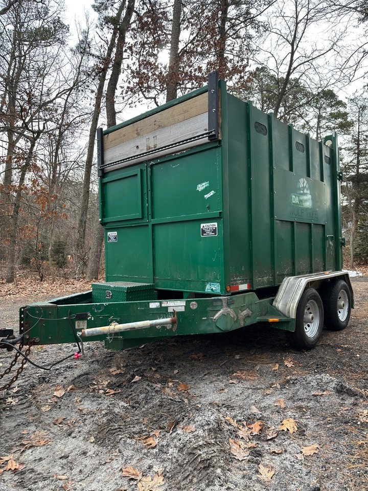 6x10' Aluminum Dump trailer 6' Tall Enclosed Chipper Box | eBay