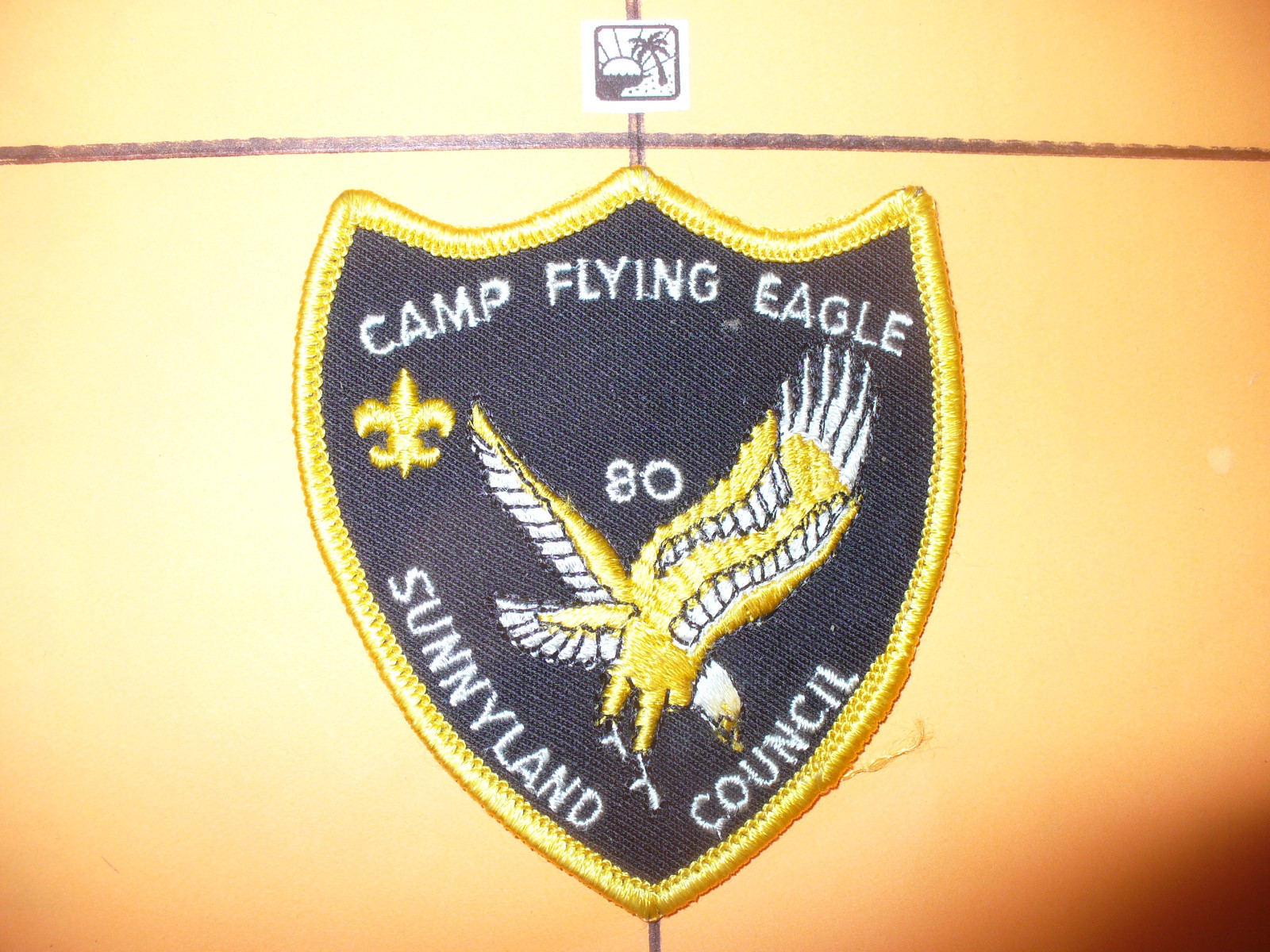 1980 Camp Flying Eagle Patch,pp, Sunny Land Council,BSA,PB,OA 219,552 ...