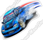Car Skid Drift Race Racing Burnout Auto Slide Bumper Vinyl Sticker ...