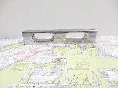 Cheoy Lee Chrome Plated Bronze Toe Rail Mounted Bow Chock | eBay