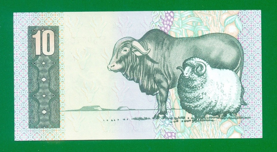 South Africa 10 Rand Without security thread (1981) P120b Crisp UNC | eBay