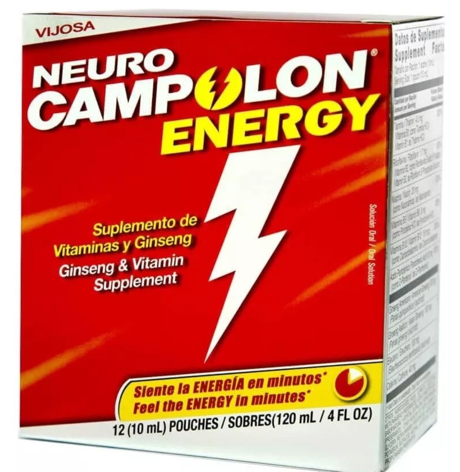 Vijosa Laboratorios Campolon Energy B Vitamin Pouches - Promotes ...