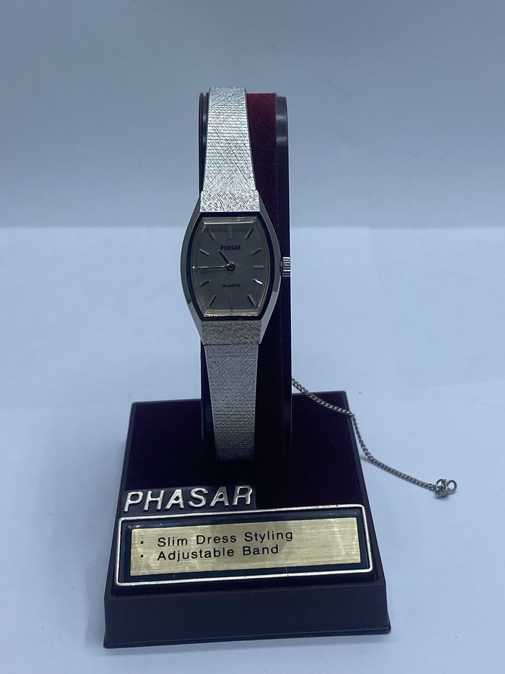 Classic PHASAR 18mm Silver Tone Ladies' Stainless Steel Watch, NIB | eBay