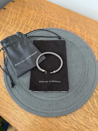 Pre-owned David Yurman Sterling Silver 925 5mm Cable Buckle Bracelet | eBay