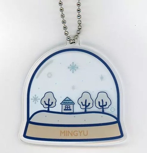 Mingyu Acrylic Keychain Name Seventeen Cafe 2020 Winter Meat Festival ...