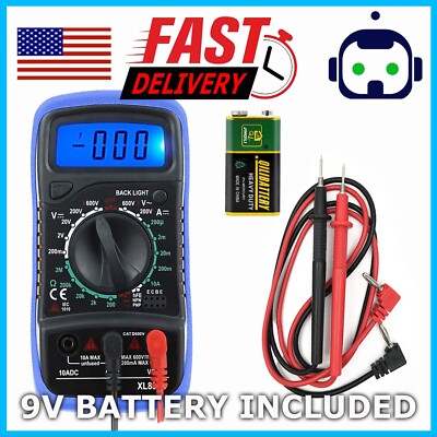 Digital Multimeter Voltmeter XL830L AC DC Ammeter Ohmmeter Volt Meter ...