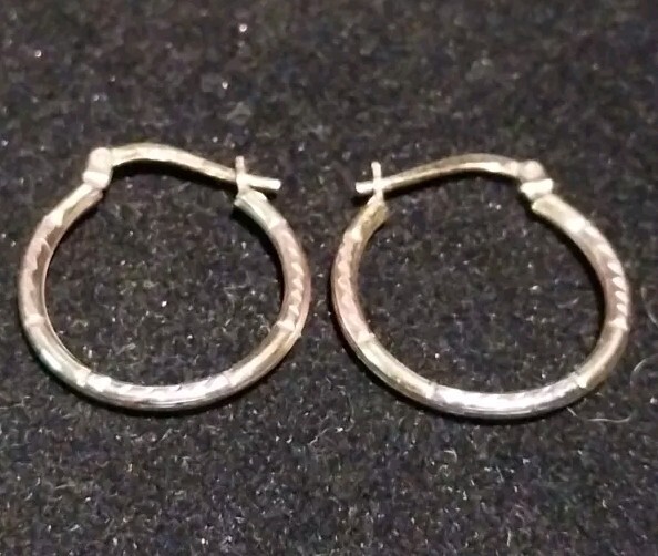 Mom Jordan Hoop Earrings, Sterling Silver and 1/20 10K Gold Filled | eBay