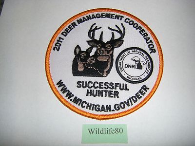 MICHIGAN 2011 SUCCESSFUL DEER HUNTER PATCH | eBay