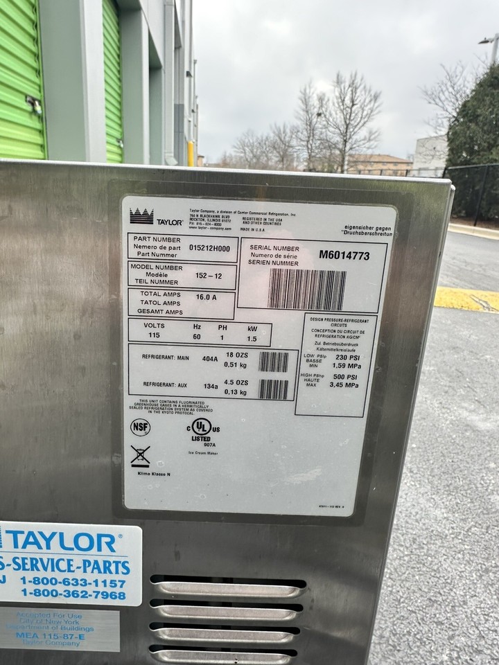 Taylor 152-12 Soft Serve Ice Cream Machine – Countertop, Single Flavor ...