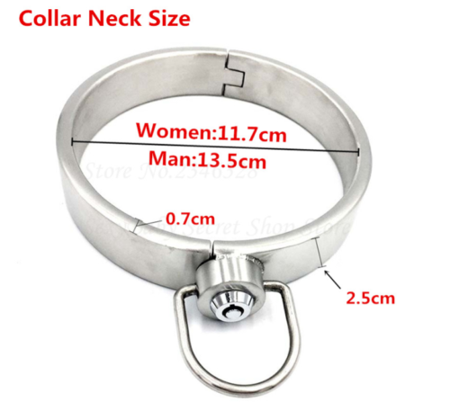 Heavy Duty Neck Collar Handcuffs Ankle Cuffs Detachable Restraint Slave ...