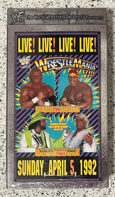 WWE WWF Wrestlemania 8 VIII Live Sid Justice VS H Hogan New Wrestling ...