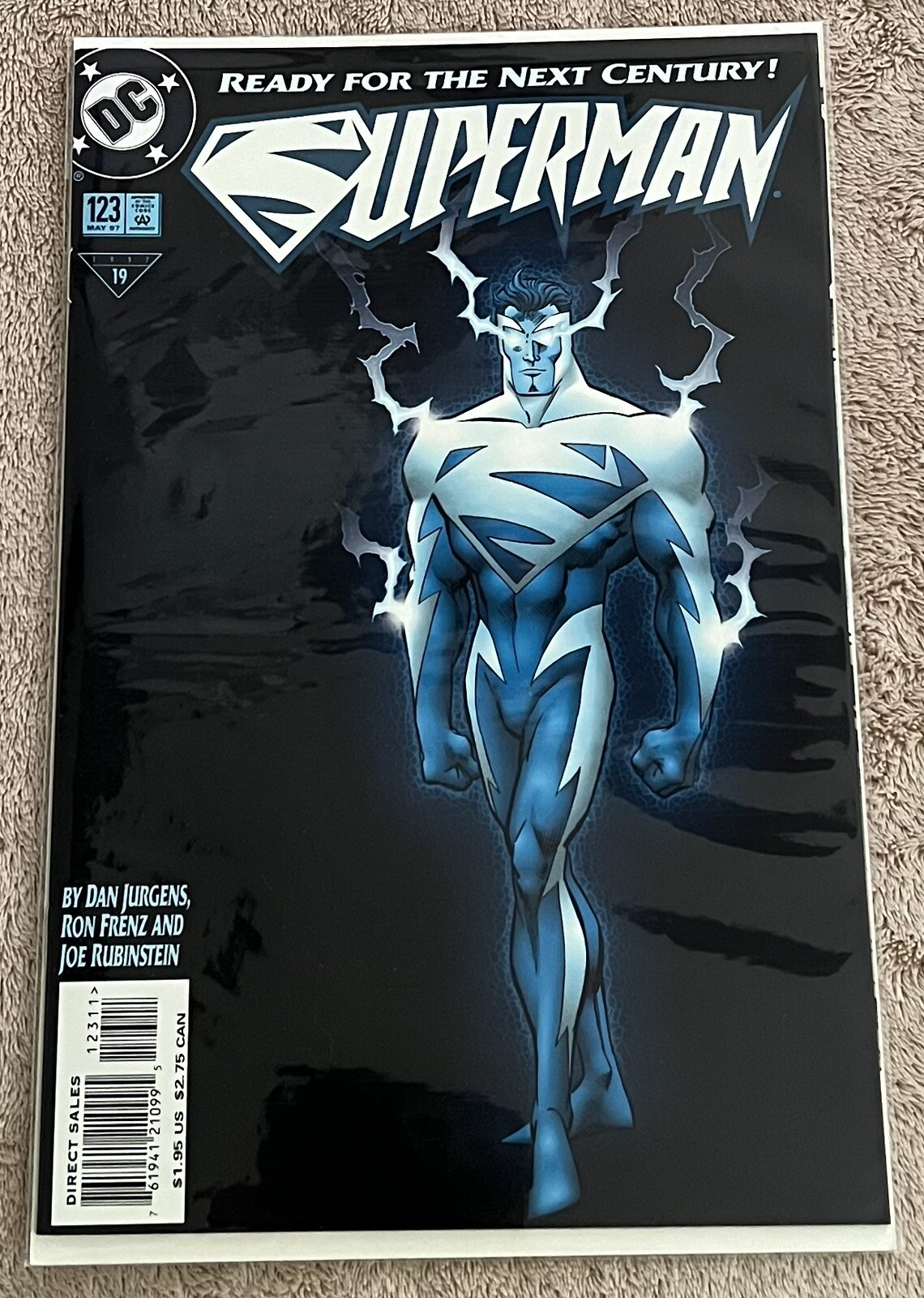 1997 Superman #123 DC Comics Newsstand Glow-in-the-Dark Issue GEM MINT ...