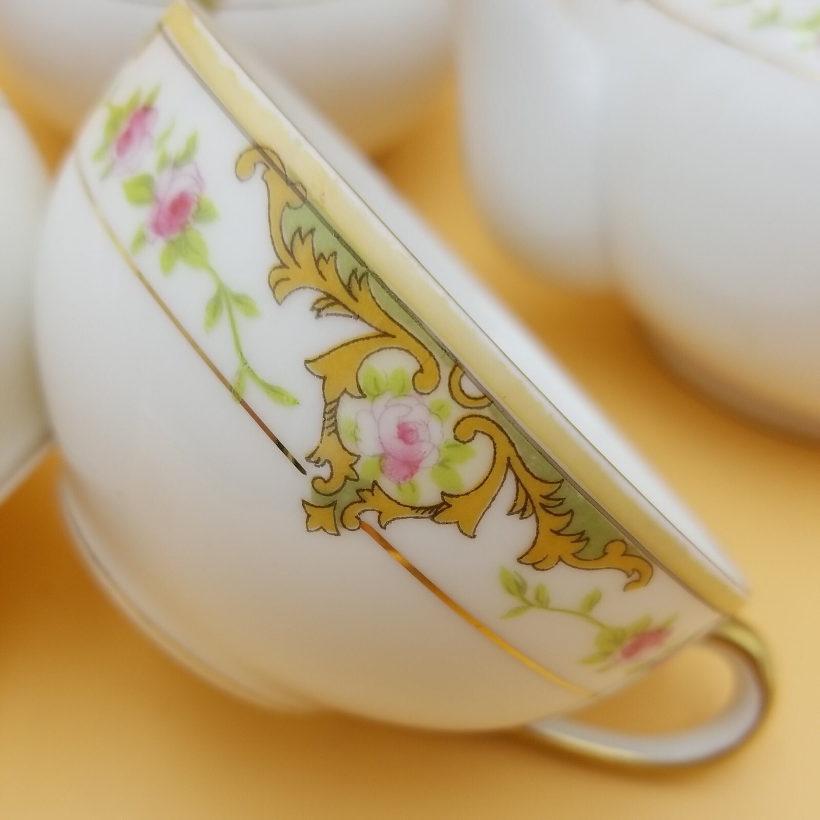 Vintage NORITAKE MORIMURA 7 pcs. Tea Set (Teapot, Creamer & Sugar Dish ...