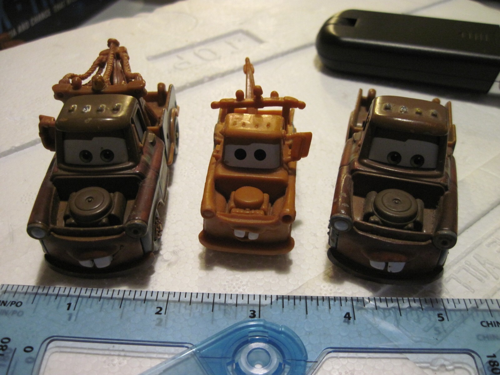 Disney Pixar Cars 3 Tow Mater 2 Diecast 4" Long 1 Plastic missing boom ...