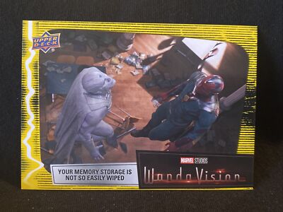 Upper Deck Wanda Vision Mind Stone Yellow 84 Memory Storage Is Not ...