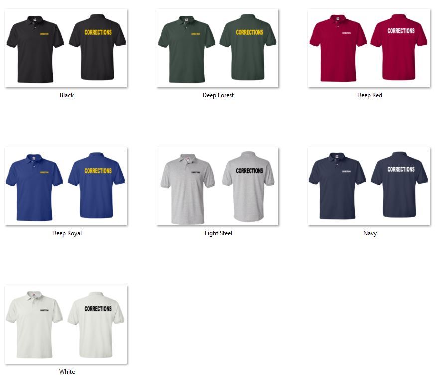 Corrections Unit Deputy Officer Department Polo-shirts | eBay