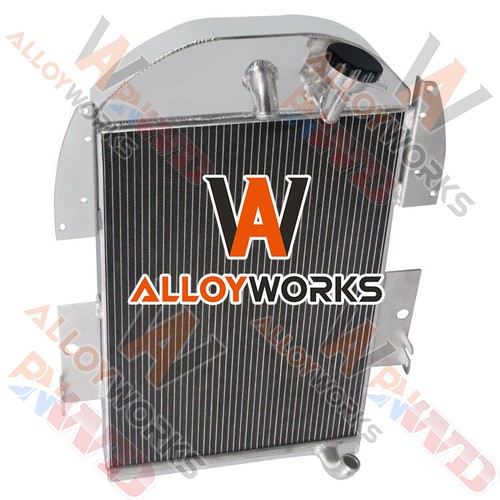 4 Row Aluminum Radiator For 1934 1935 1936 Chevrolet Pickup Truck 6 Cyl ...