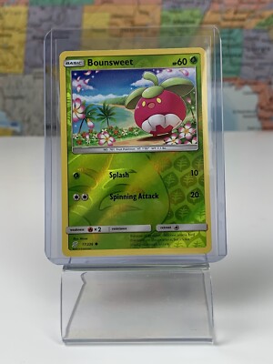 SHIPS SAME DAY Pokemon Card NM Bounsweet 17/236 Rev Holo Basic Grass ...