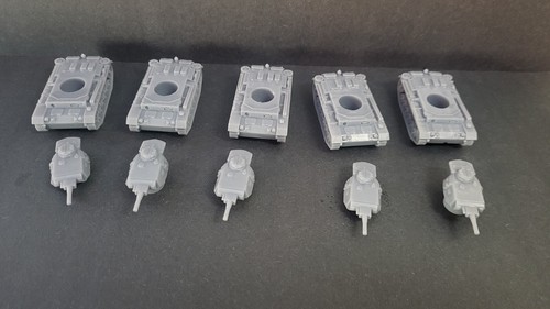 HO Scale German Panzer III J Tank Platoon X5 Lot 1/87th Resin | eBay