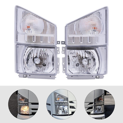 DRIVER+PASSENGER SIDE FOR 08-20 ISUZU NPR NPR-HD NQR NRR HEADLIGHTS ...