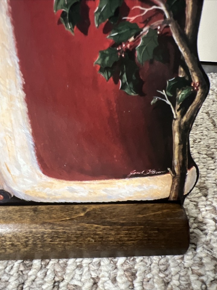 Victorian Santa Cutout ~14" Tall by Artist Janet Stever Retro Decor | eBay