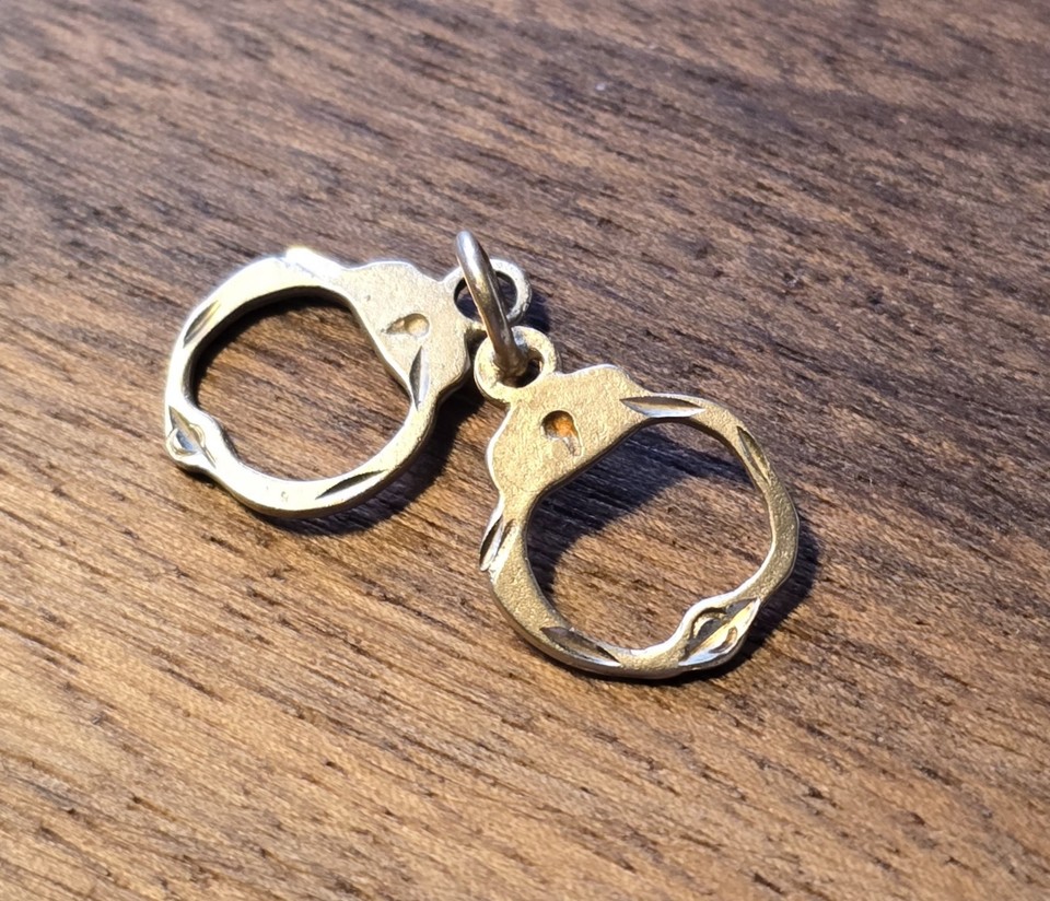 14K Yellow Gold Handcuffs Law Enforcement Charm by Michael Anthony | eBay
