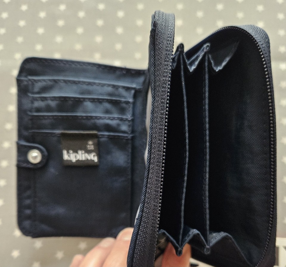 Kipling Money Love RFID Women's Medium Purse Ladies Wallet Bleu Bleu 2 ...