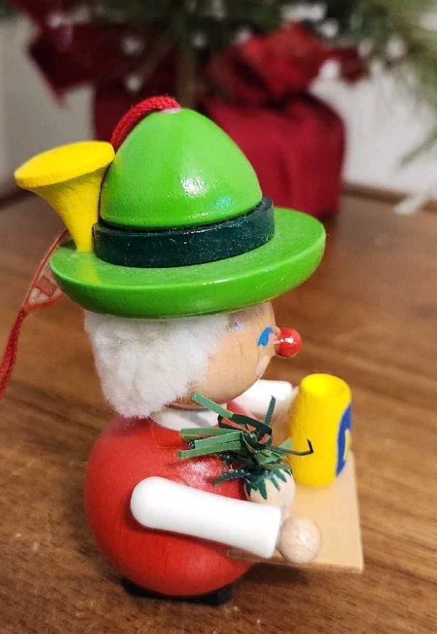 Vintage Steinbach German Christmas Ornament Green Hat Beer Server w/tag ...