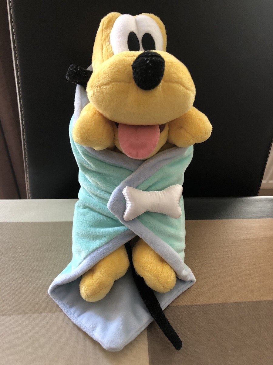 Disney Baby Pluto Plush Disney Mickey Knuffel In Dekentje