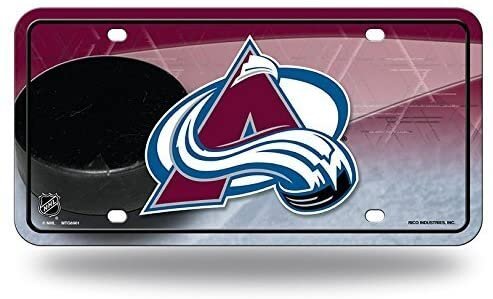 Colorado Avalanche Metal Auto Tag License Plate, City Design, 6x12 Inch ...