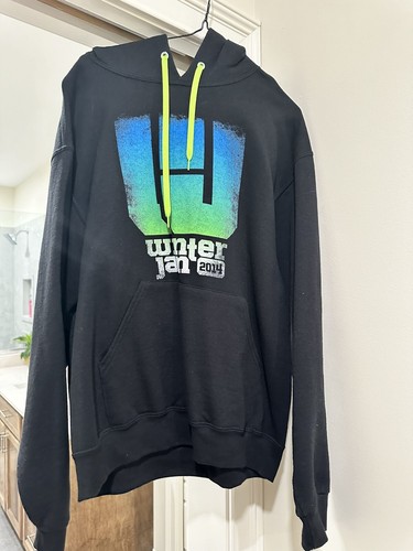 Winter Jam 2014 Black Hoodie Size Medium Neon Green Strings Hoodie | eBay